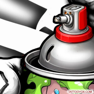 Spray Paint Can Color Realism Tattoo Design - 350 Professional Tattoo ...