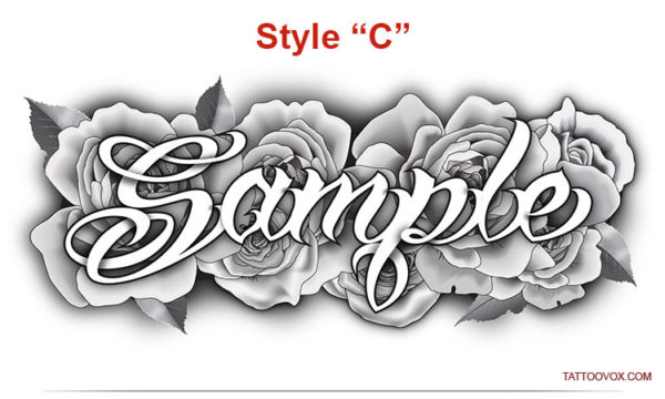 Custom Lettering Tattoo Design - 350 Professional Tattoo Designs Online