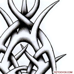 Tribal Bones tattoo design - 350 Professional Tattoo Designs Online